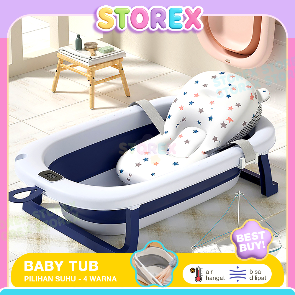 Jual Storex Foldable Baby Bath Tub Bak Mandi Bayi Lipat dengan Pengukur ...