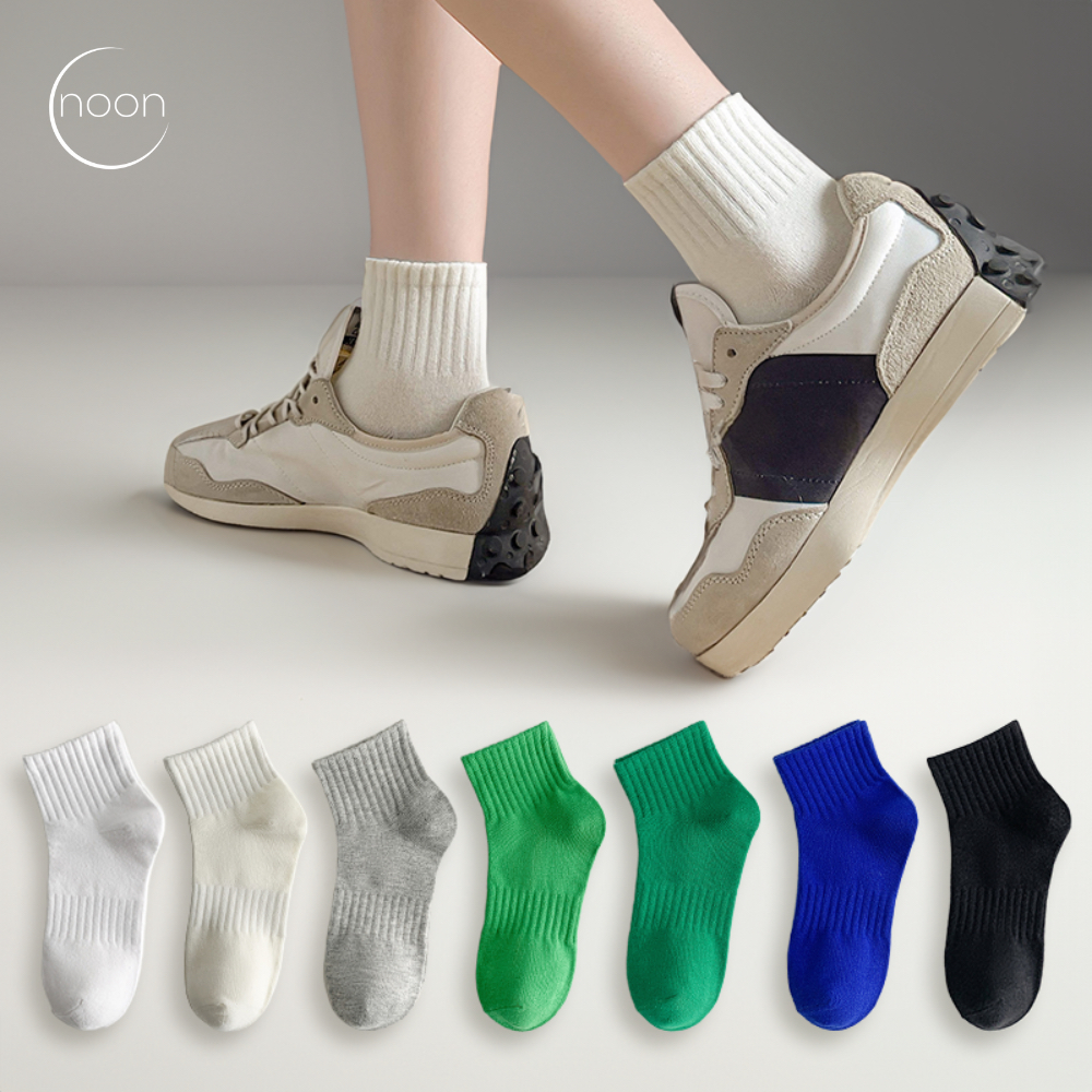 Jual NOON Kaos Kaki Pendek Atas Mata Kaki Sekolah Polos Wanita ( karl ...