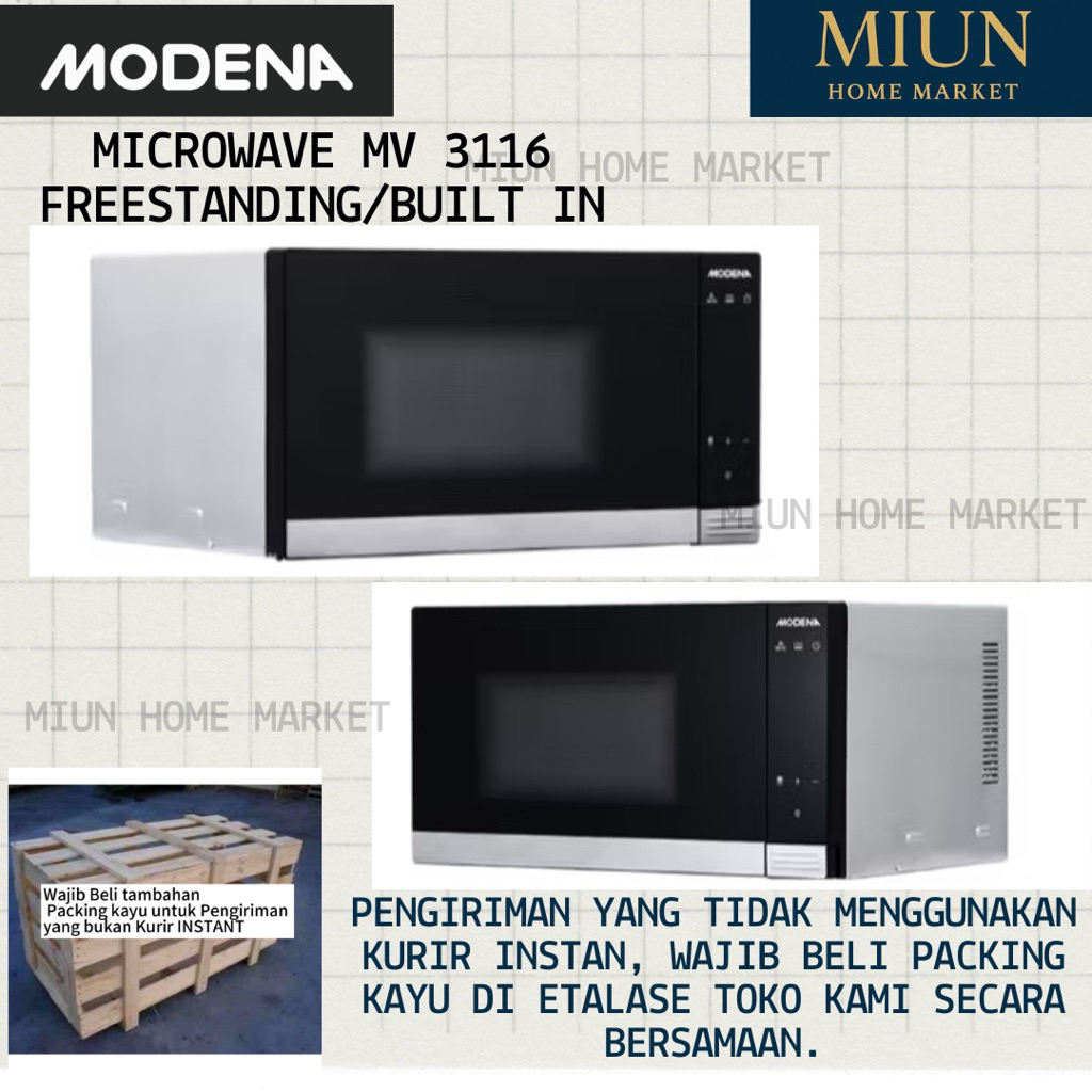 Jual Microwave Oven Modena MV 3116/FREESTANDING atau BUILT-IN - MV3116 ...