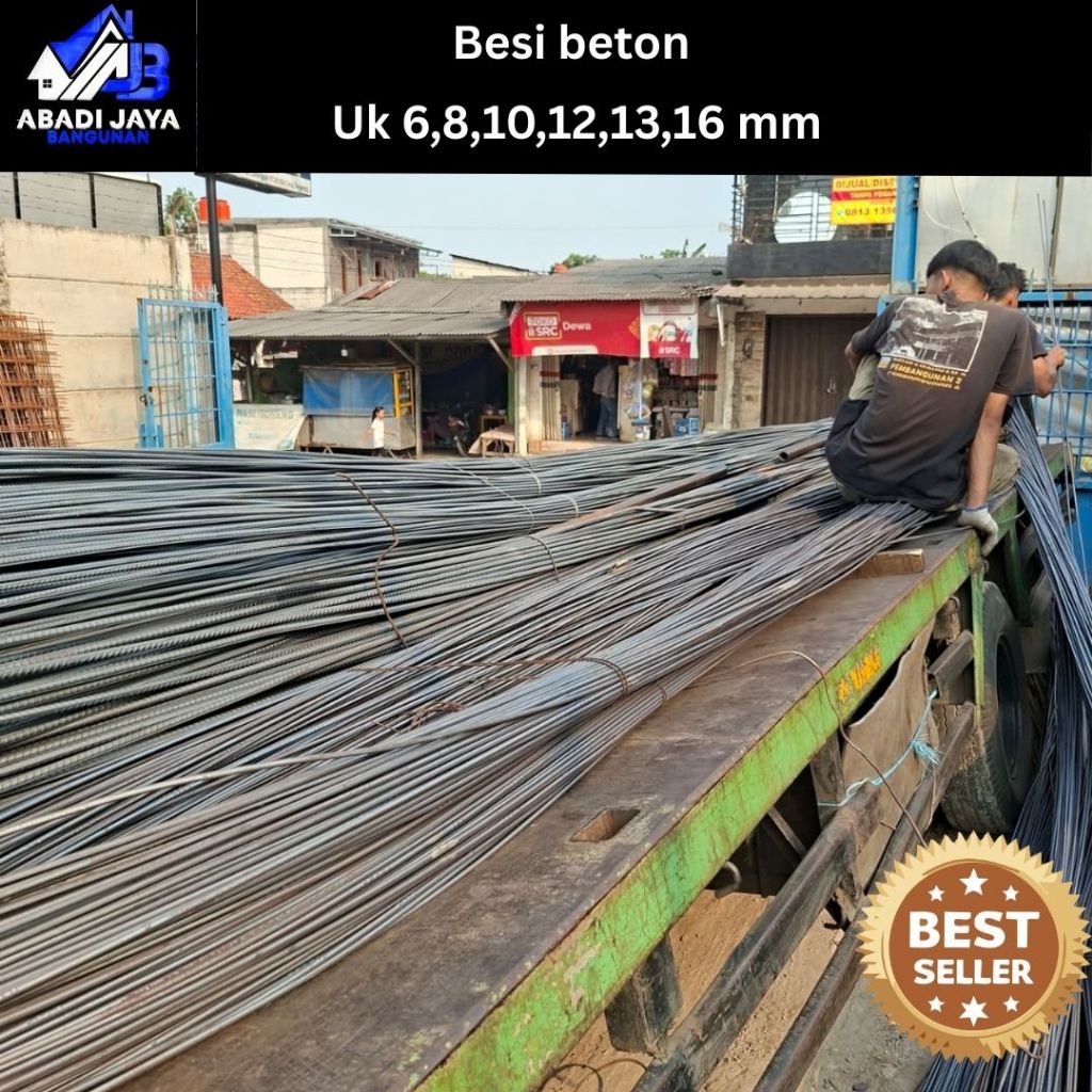 Jual Besi Beton Panjang 12 Meter | Pilihan Ukuran 6mm – 16mm | Polos ...