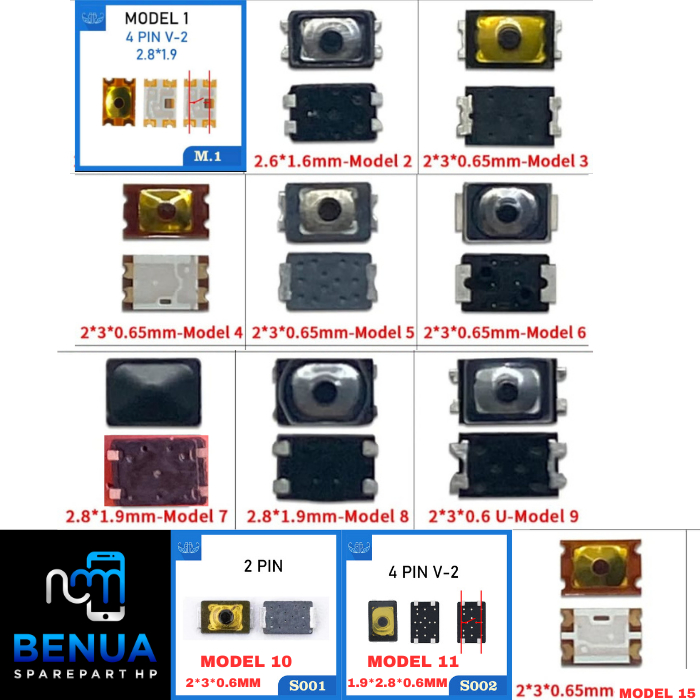 Jual SWITCH ON OFF OPPO 2 KAKI 4 KAKI PIN TOMBOL VOL DALAM ANDROID ...