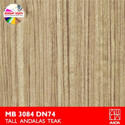 Jual AICA HPL AICA MB 3084 DN74 - TALL ANDALAS TEAK - WOODGRAIN ...