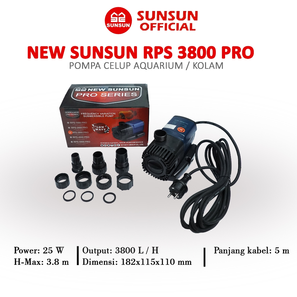 Jual NEW SUNSUN RPS 3800/4800/5800 PRO Pompa Air | Shopee Indonesia