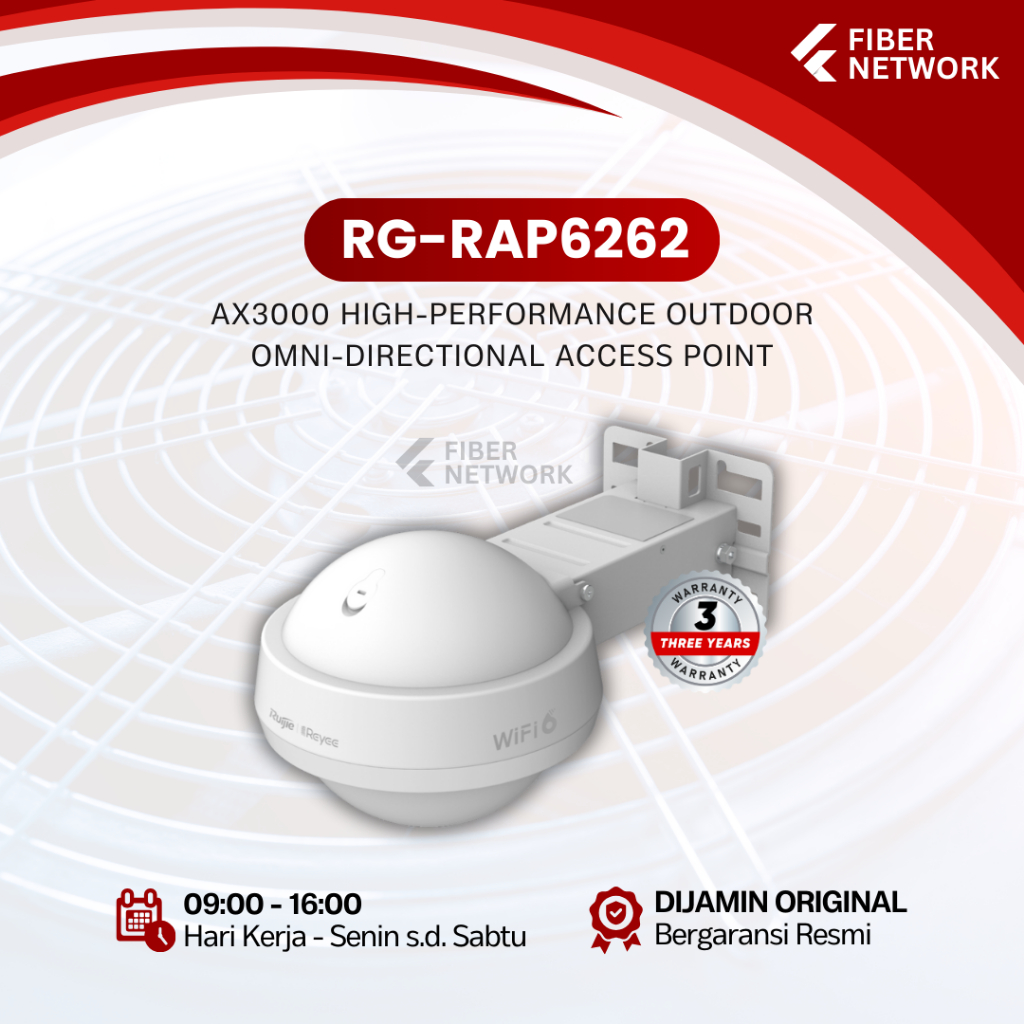 Jual Ruijie Reyee RG-RAP6262 Wi-Fi 6 AX3000 Outdoor Omni Access Point | Shopee Indonesia