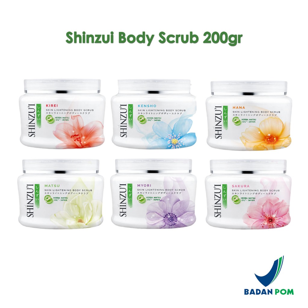 Jual Lulur Shinzui Body Scrub Badan Skin Lightening 200gr Bpom | Shopee ...