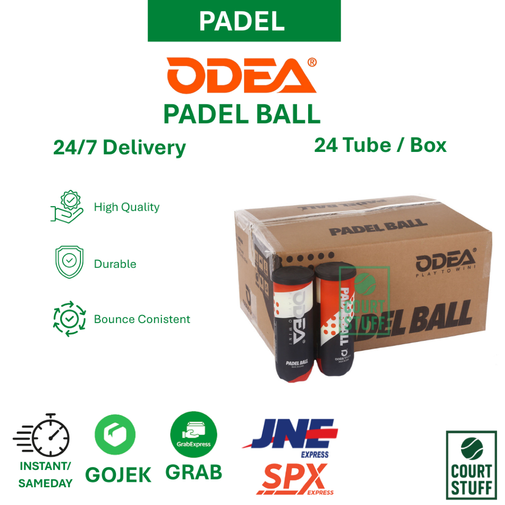Jual Bola Padel ODEA Box Isi 24 Tube Kaleng Padel Ball Original ...