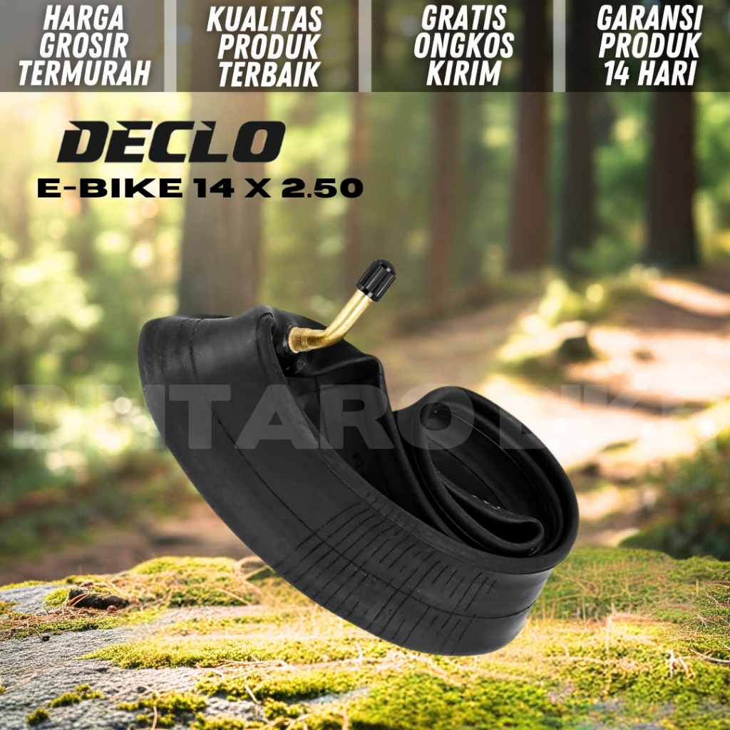 Jual Ban Dalam Sepeda Listrik DECLO 14 x 2.50 Pentil Bengkok E-BIKE Selis DLL | Shopee Indonesia