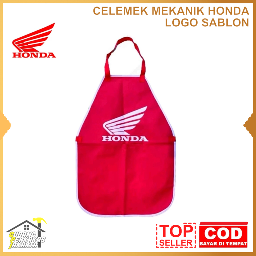 Jual CELEMEK MEKANIK HONDA AHASS LOGO SABLON APRON MEKANIK OTOMOTIF ...