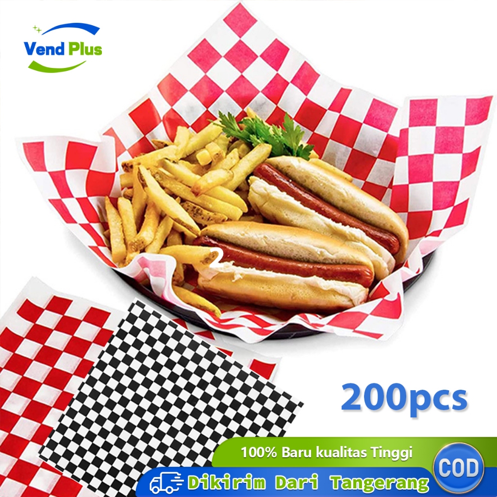Jual 200pcs Kertas Nasi Motif Food Wrapper 30x30cm Kertas Nasi Laminasi ...