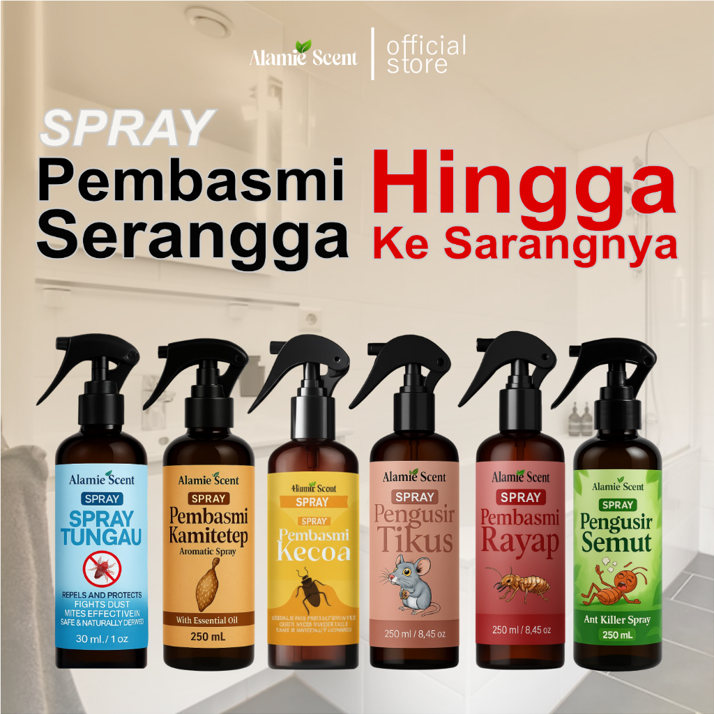 Jual Alamie Scent - Spray Pembasmi Serangga Hingga Koloninya 250 ML ...