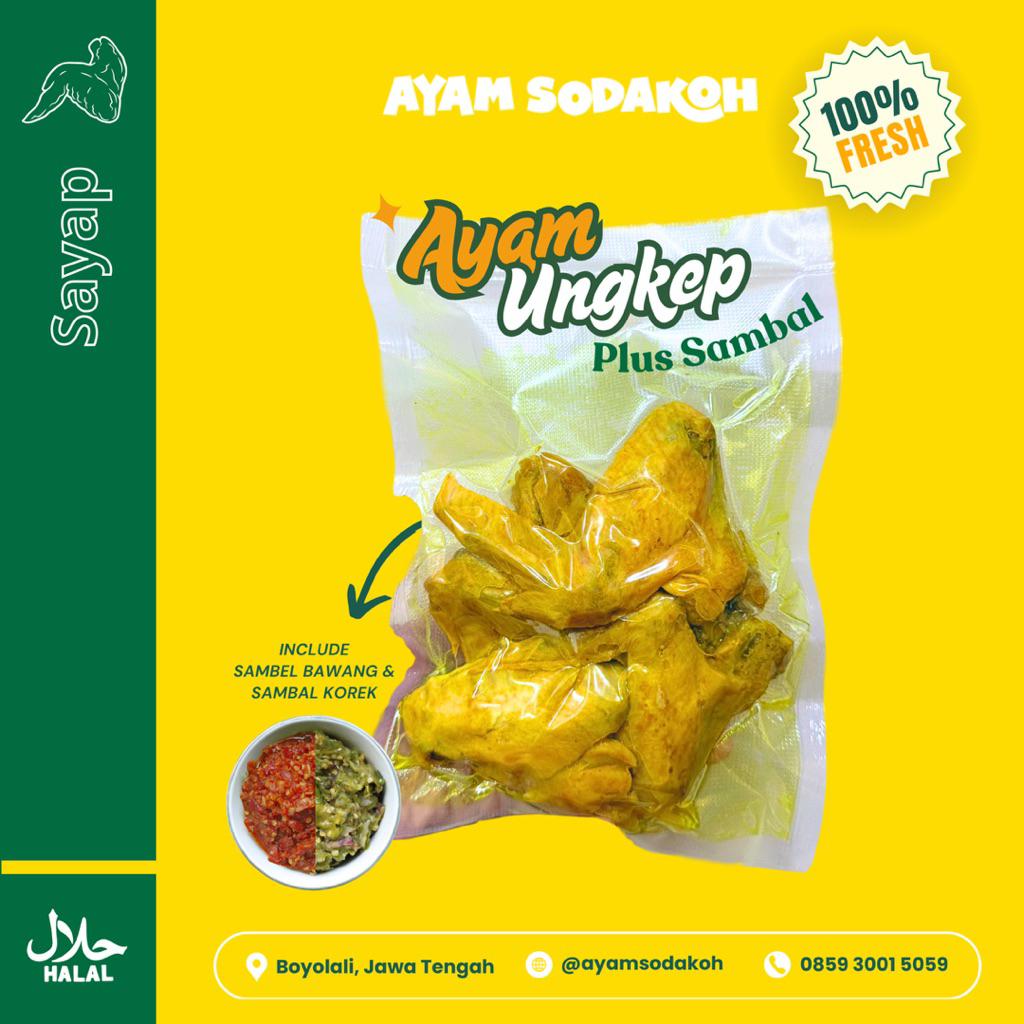 Jual Ayam Sayap Frozen / Ayam Sodakoh Frozen / Ayam Ungkep Bumbu Kuning ...