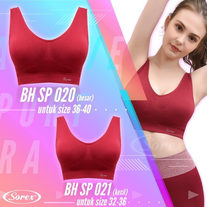 Jual Sorex Bra Sport SP020 tanpa kawat Olahraga | Shopee Indonesia