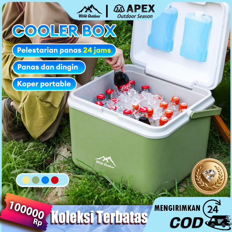 Jual [APEX] Cooler Box 6/10/16/30L Container Box Cooler Box Outdoor ...