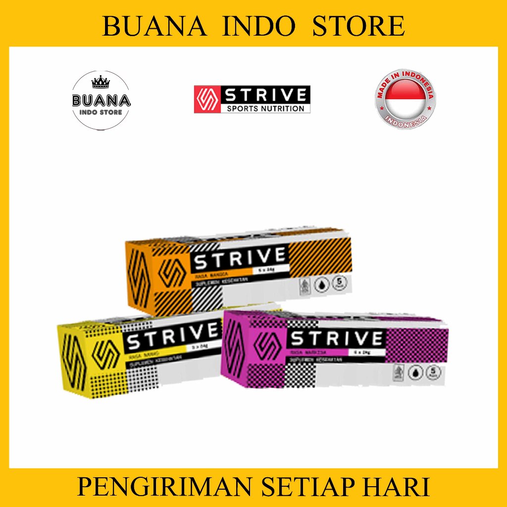 Jual STRIVE Energy Gel 3 box isi 15 saset - Sachet Isotonic Energi ...
