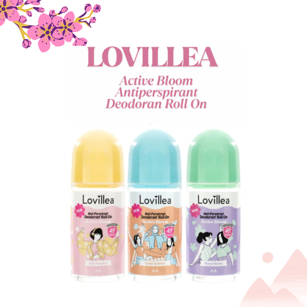 Jual Lovillea Active Bloom Antiperspirant Deodorant Roll On 50ml ...
