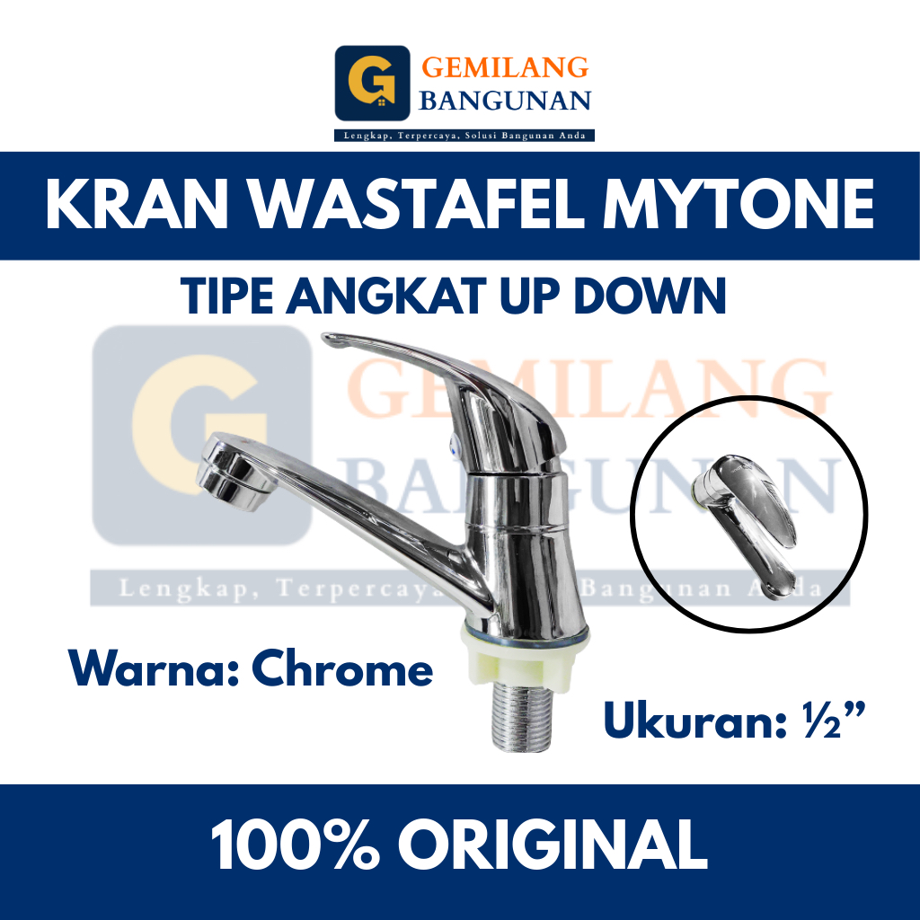 Jual MYTONE - Kran Wastafel Bak Cuci Tangan Sink Kitchen Chrome Model ...