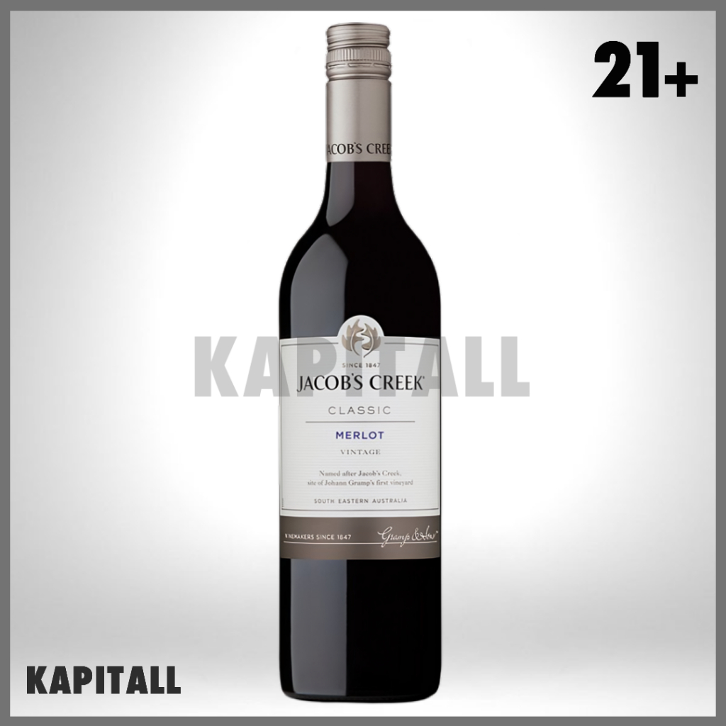 Jual WINE JACOBS CREEK CLASSIC MERLOT 750ml | Shopee Indonesia