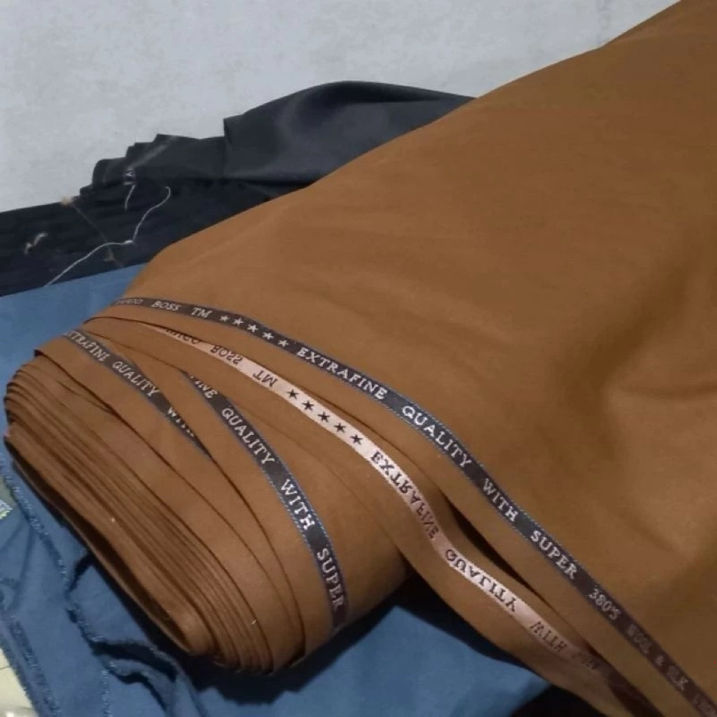 Jual kain pemda khaki premium semy woll katun lembut bahan seragam pdh ...