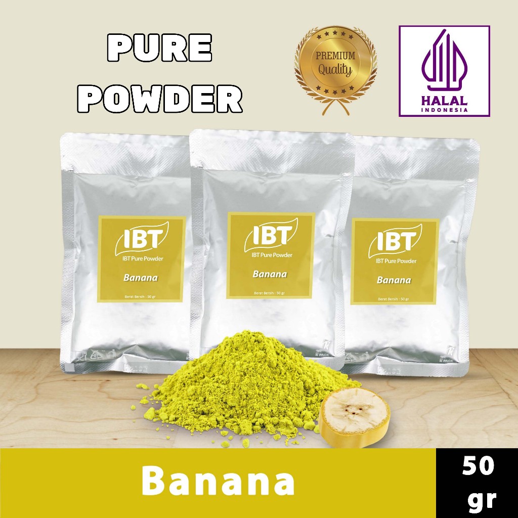Jual Pure Banana Powder Essence Murni Bubuk Pisang Import Makanan Kue ...