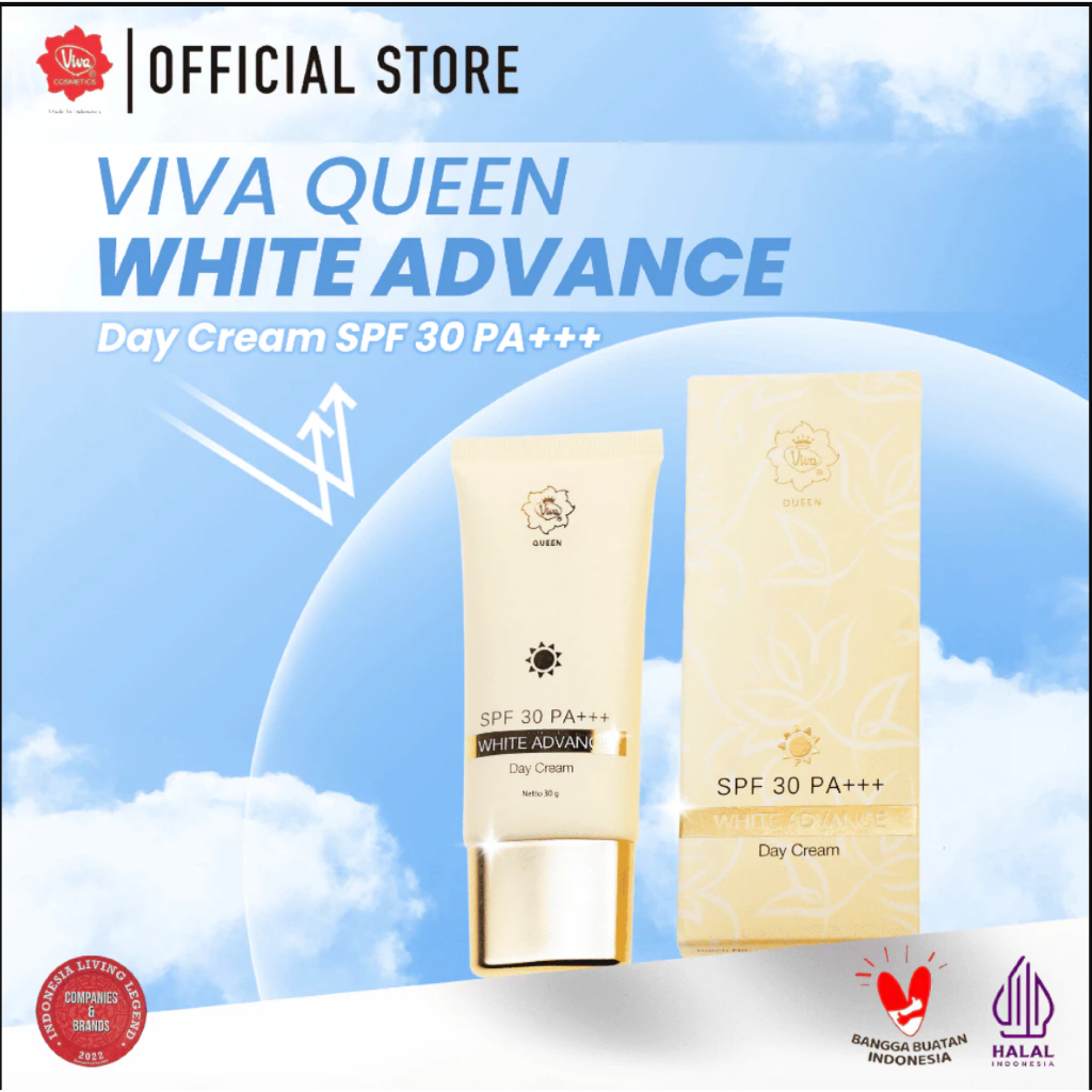 Jual Viva Queen White Advance Day SUNSCREEN Cream SPF 30 PA+++ with ...