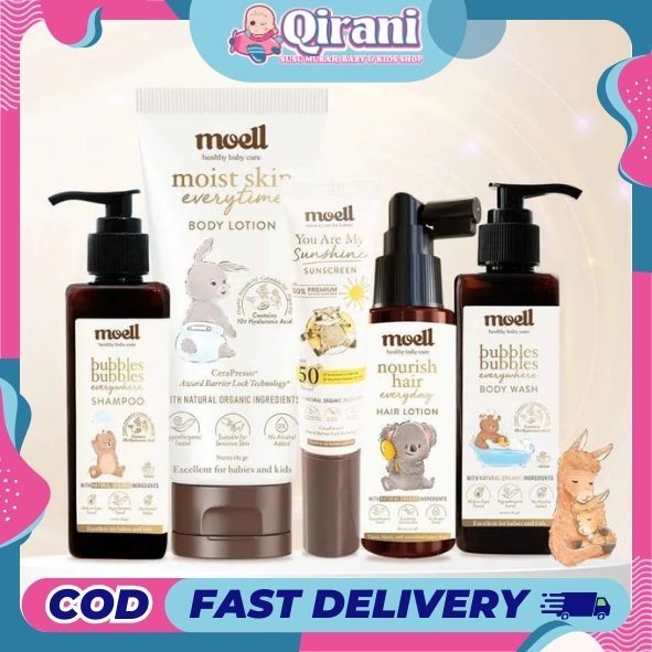 Jual Moell Hair Lotion/Moell Shampoo/Moell Body Lotion/Balm/Body Wash ...