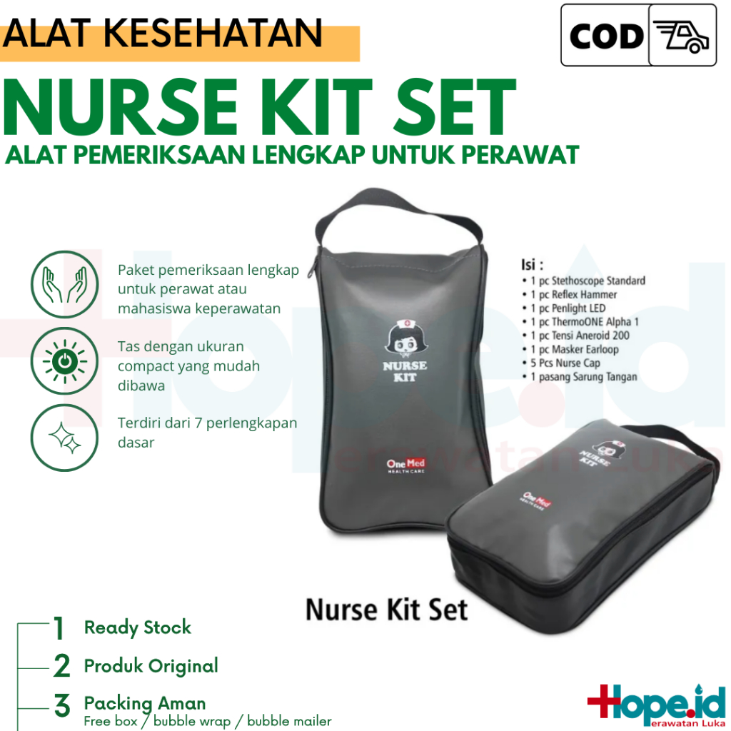 Jual Nurse Kit Set Alat Lengkap Pemeriksaan untuk Perawat merek Onemed ...