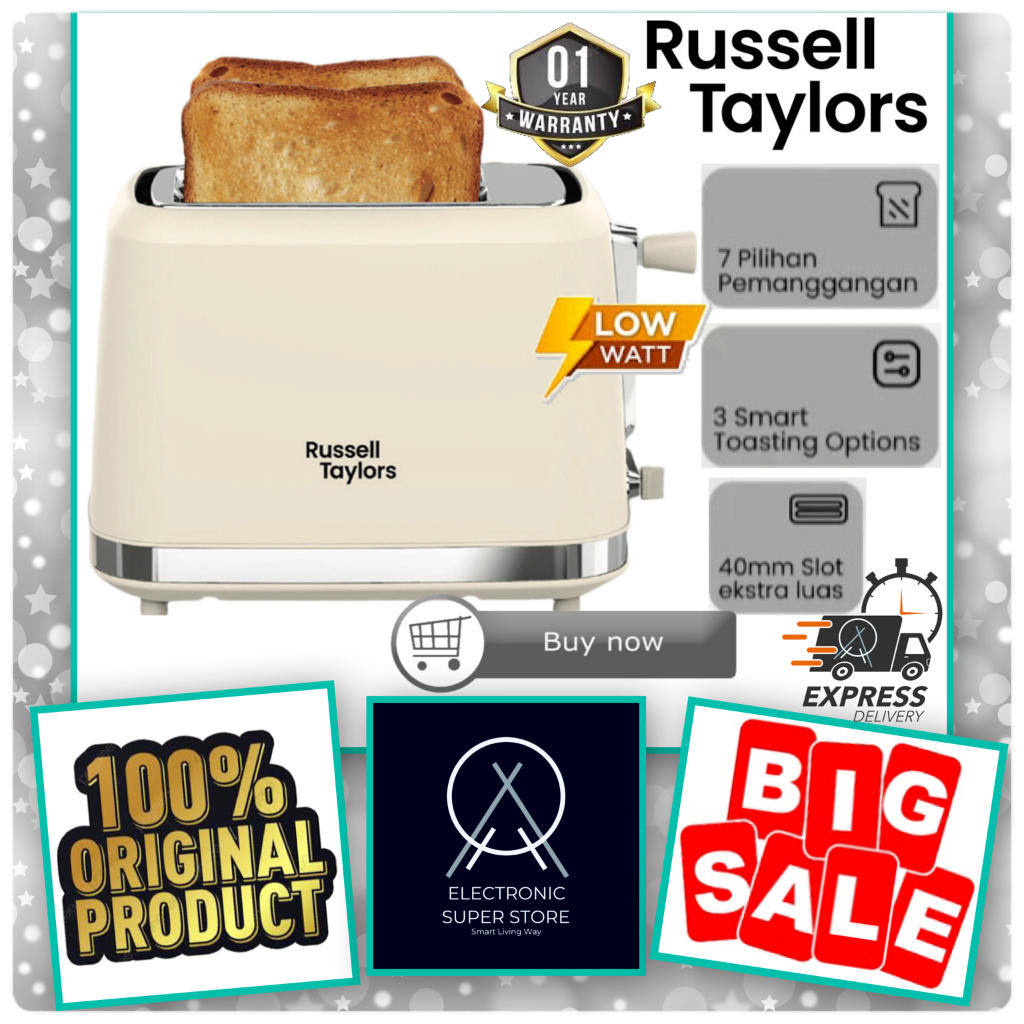 Jual RUSSEL TAYLORS TOASTER RT-10 RT10 RT 10 RETRO TOASTER SUPER LOW ...