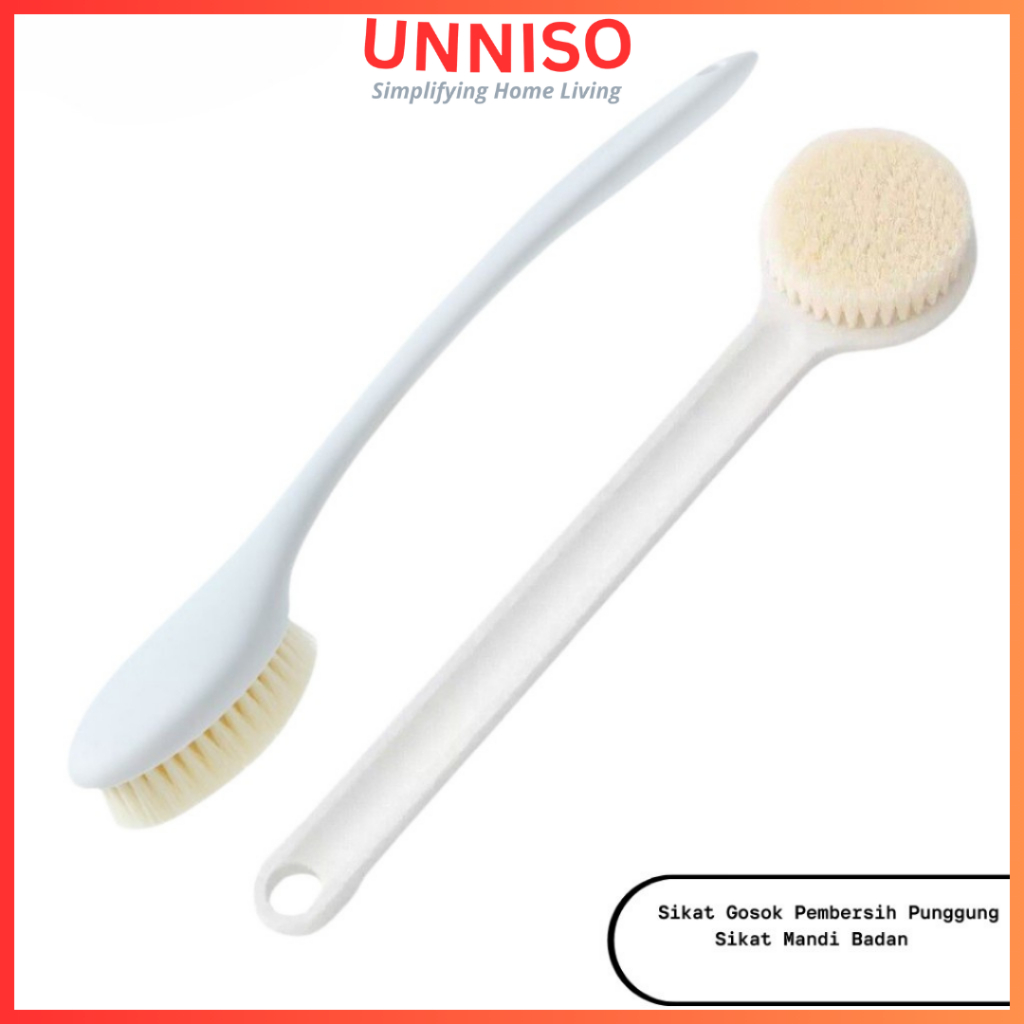 Jual UNNISO - Sikat Gosok Pembersih Punggung Sikat Mandi Badan | Shopee ...