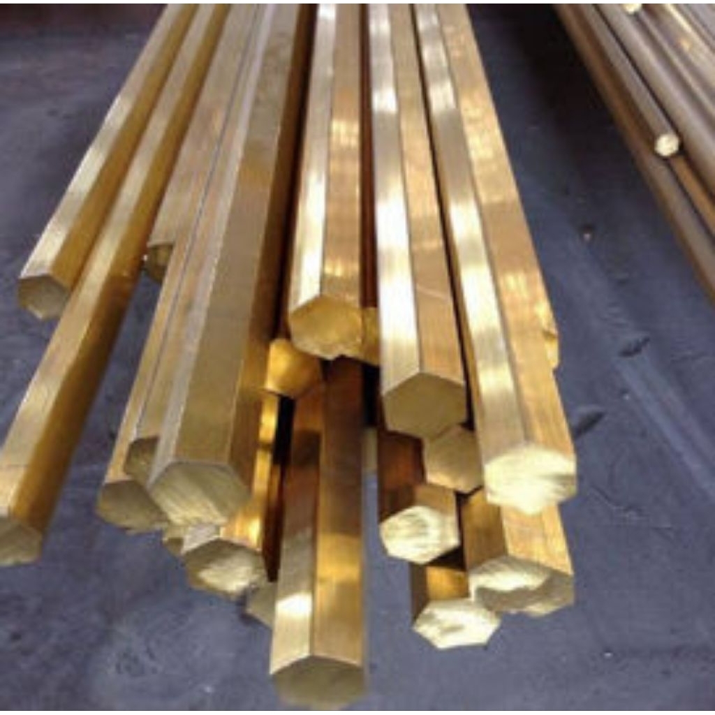 Jual hexagon kuningan asli as kuningan dia 25mm x 50cm brass rod ...
