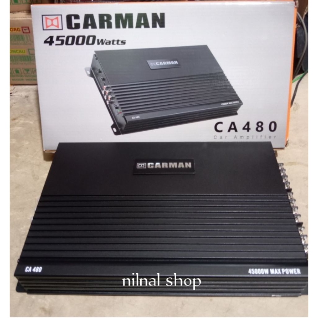 Jual power mobil CARMAN CA 480 ,4 chanel | Shopee Indonesia