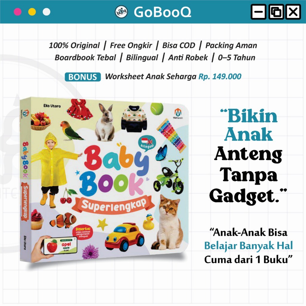 Jual Baby Book Superlengkap Untuk Anak Usia 1 Tahun | Shopee Indonesia