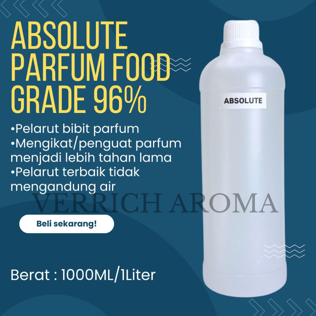 Jual Absolute Parfum FoodGrade96% 1Liter| Pelarut Bibit Parfum| Alkohol ...