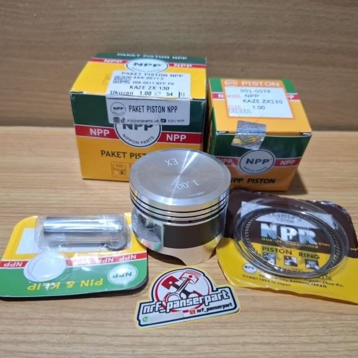 Jual PISTON KIT SEHER SET RING KAWASAKI KAZE ZX 130 OS/OVER SIZE STD ...