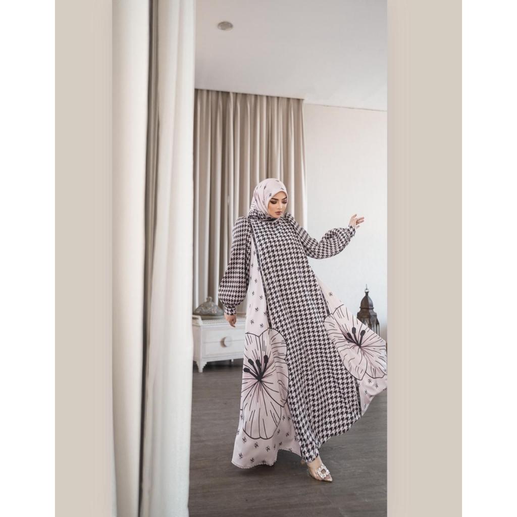Jual LU’LU series ( gamis + scarf ) Marbella silk Anti UV digital ...
