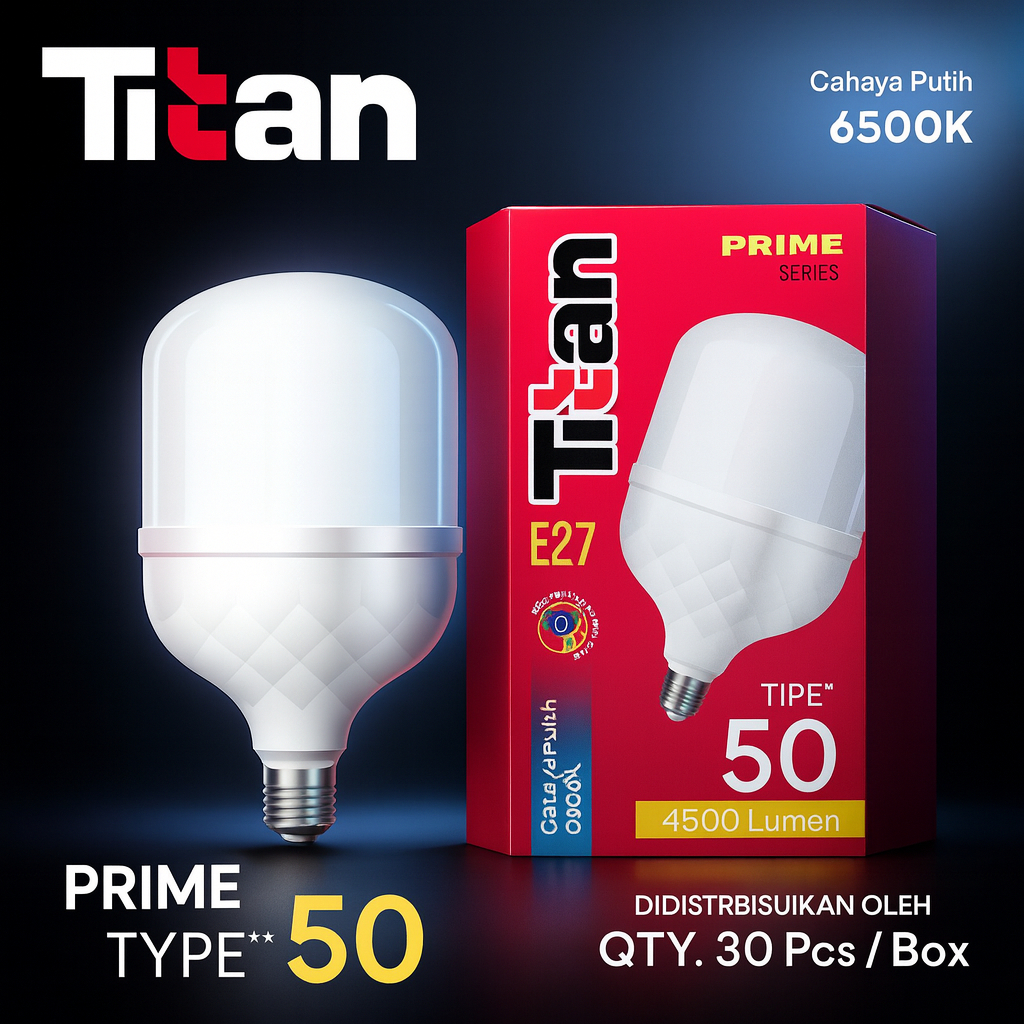 Jual LAMPU LED RUMAH GARANSI 1 TAHUN BOHLAM TITAN LIGERA 60 50 40 30 20 ...