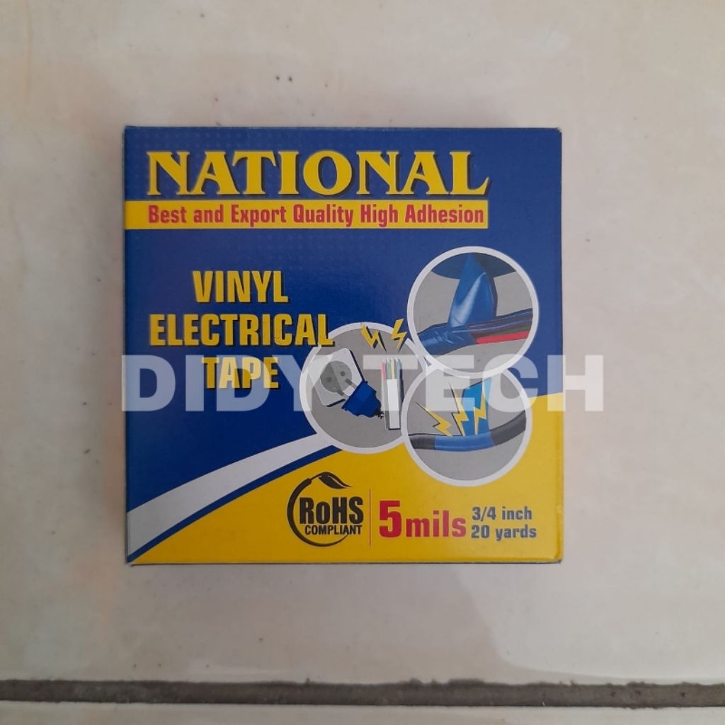 Jual Solasi kabel atau selotip listrik vinil merek NATIONAL. | Shopee ...