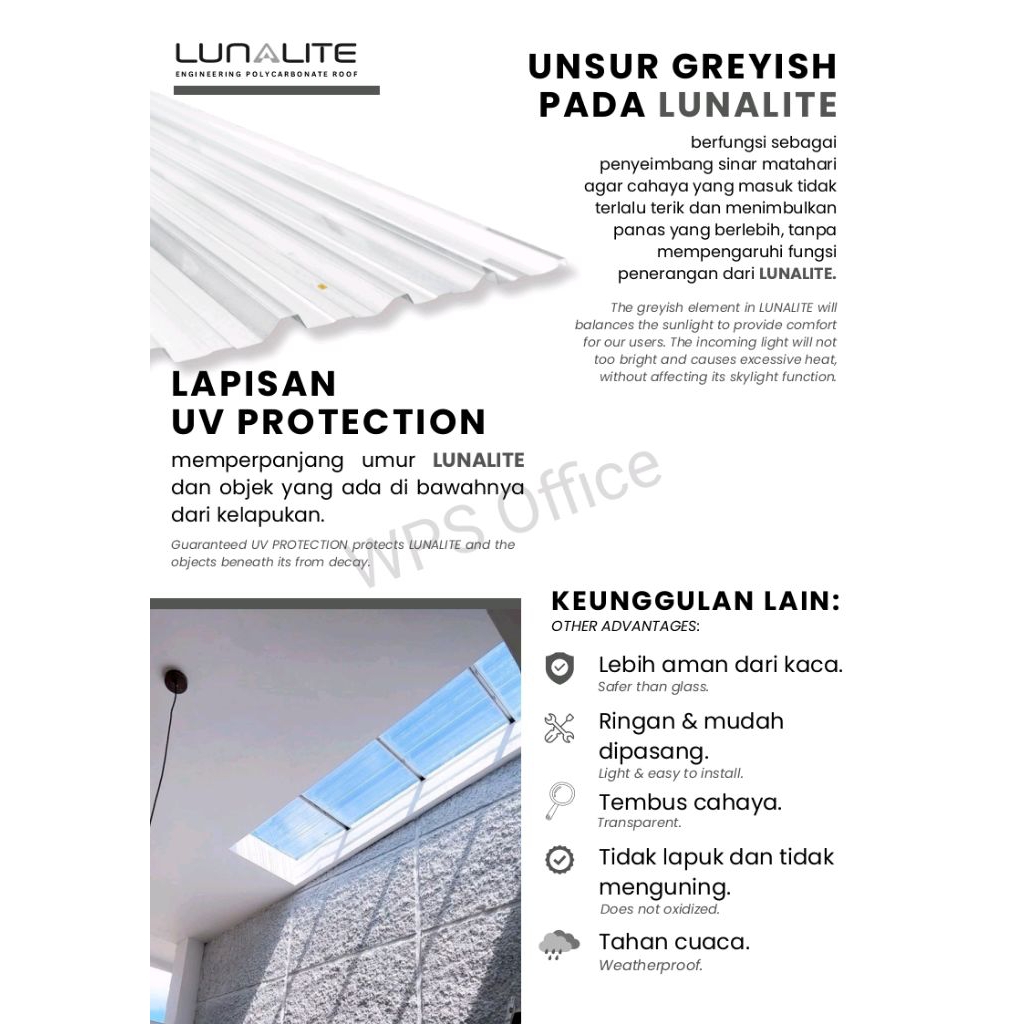 Jual SPANDEK BENING LUNALITE TRIMDEK CLEAR LEBAR 86cm | Shopee Indonesia