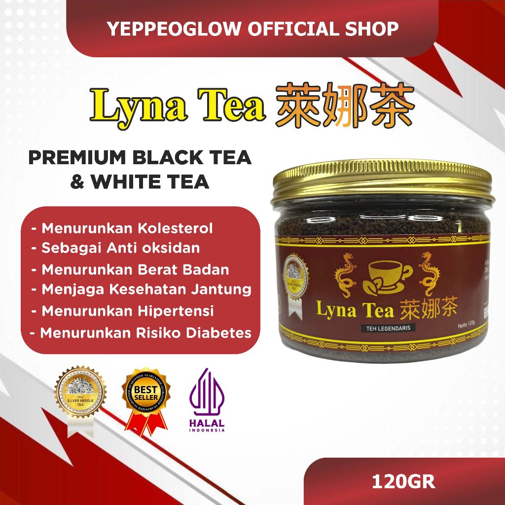 Jual (Free Kaos Lyna Tea) TEH HITAM LYNA TEA - LABEL MERAH 120GR ...
