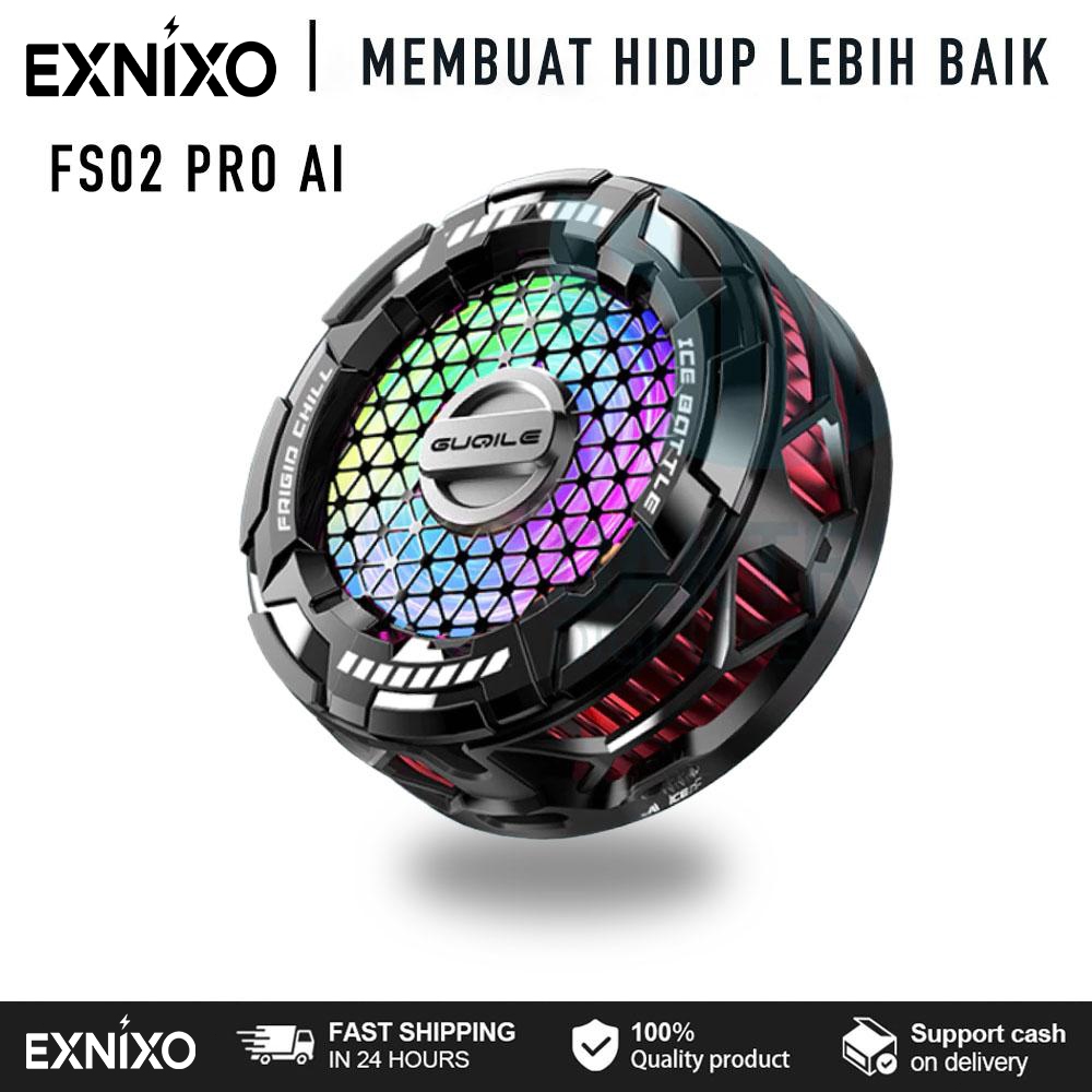 Jual EXNIXO Funcooler FS02 Pro Al Fan Cooler HP RGB BerwarnaMembeku ...