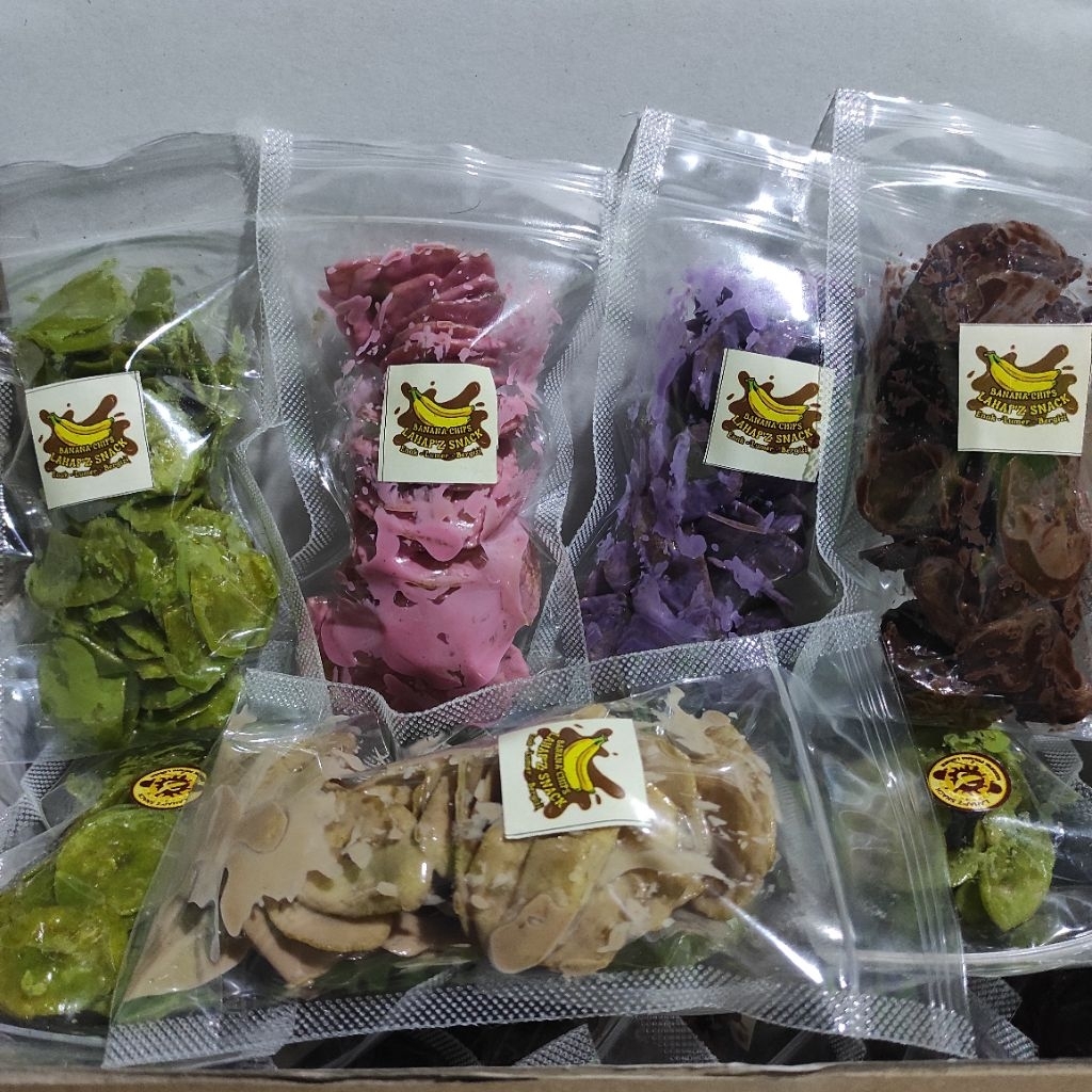 Jual KRIPIK PISANG LUMER VARIAN RASA 50gr COKLAT MATCHA STRAWBERI ...