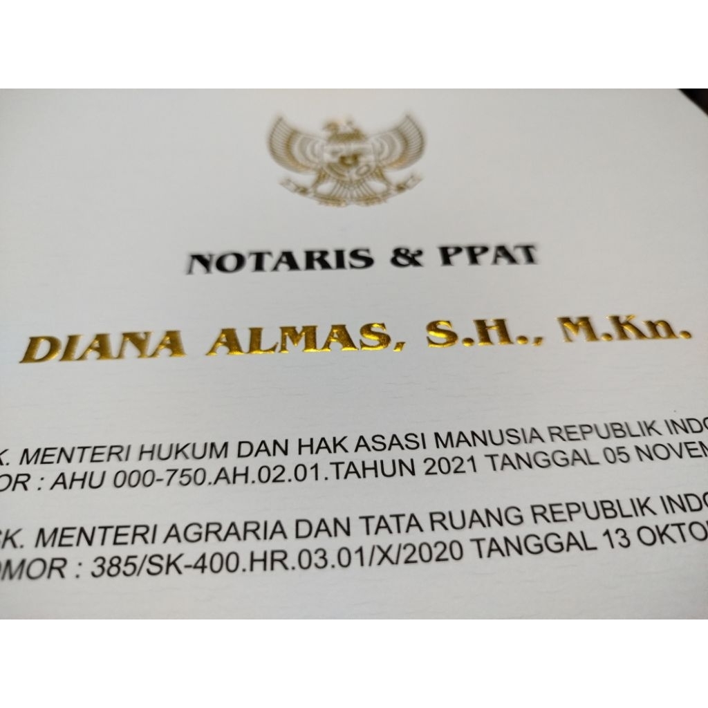 Jual EMBOS EMAS dan TIMBUL Cover/Map Kantor NOTARIS PPAT | Shopee Indonesia
