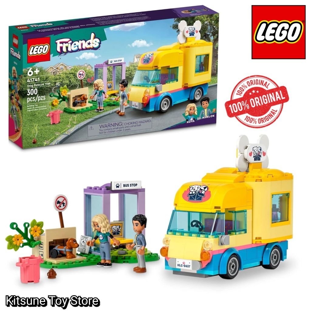 Jual Lego Friends 41741 Dog Rescue Van Original 300 Pcs - Mainan Balok ...