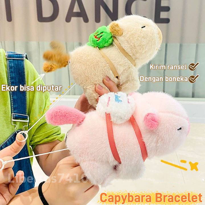 Jual Mainan Boneka Capybara/Capybara Ekor Putar/Gelang Kapibara/Dengan ...