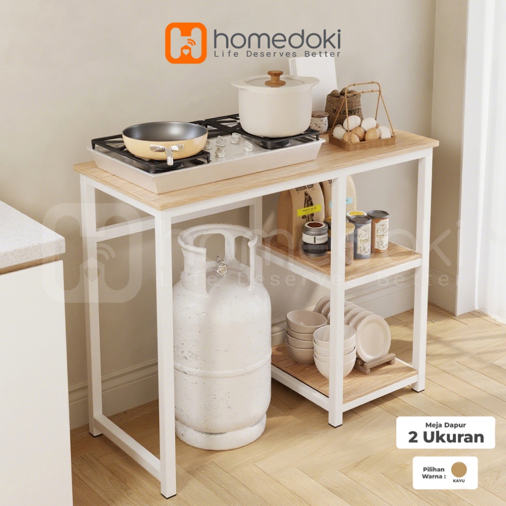 Jual Homedoki Rak Susun Serbaguna/Meja Kompor/Rak Piring /Lemari Piring ...