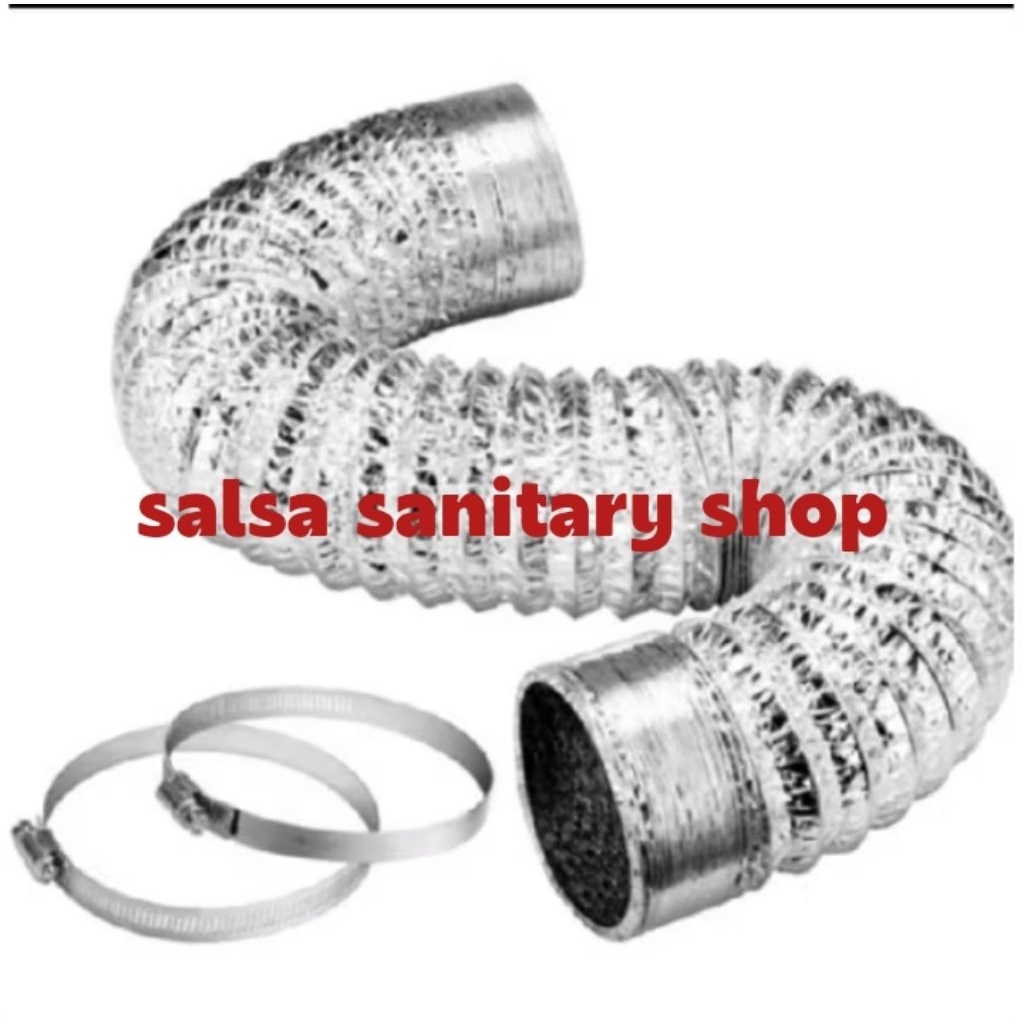 Jual flexible ducting 6 inch free clam/flexixble ducting varian dari 1 ...
