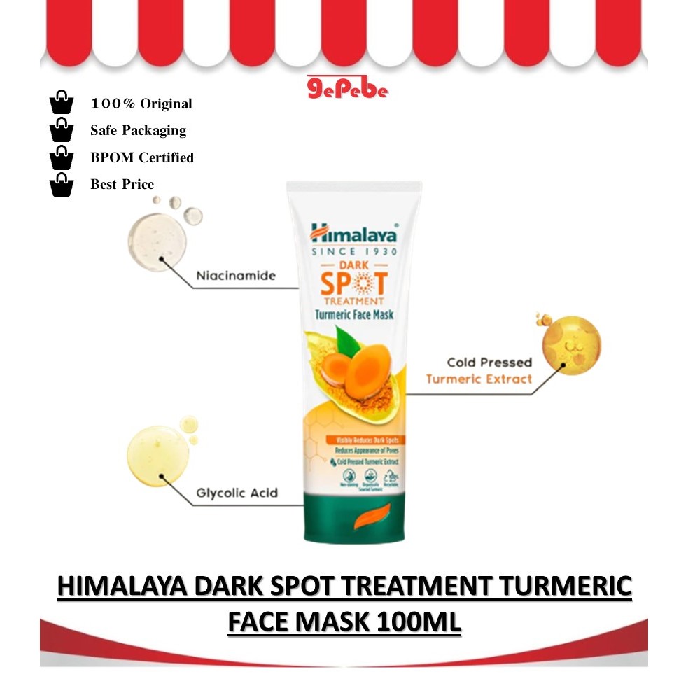 Jual Himalaya Dark Spot Treatment Turmeric Face Mask 100ml | Shopee ...