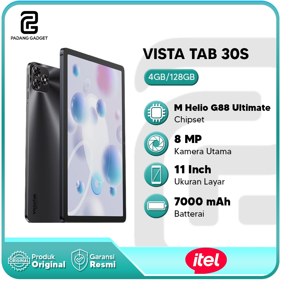 Jual itel Vista Tab 30s 4+8/128GB | 8/256GB Tablet Original Garansi ...