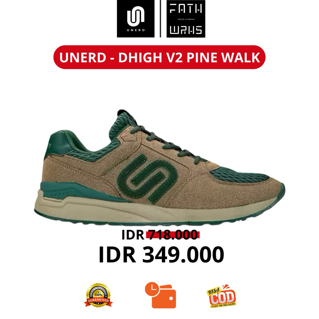Jual Sepatu UNERD Original - DHIGH V2 PINE WALK | Sneakers Unisex ...