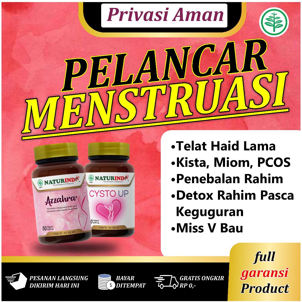 Jual Obat Pelancar Telat Haid 1 2 3 4 Bulan Terlambat Datang Bulan ...