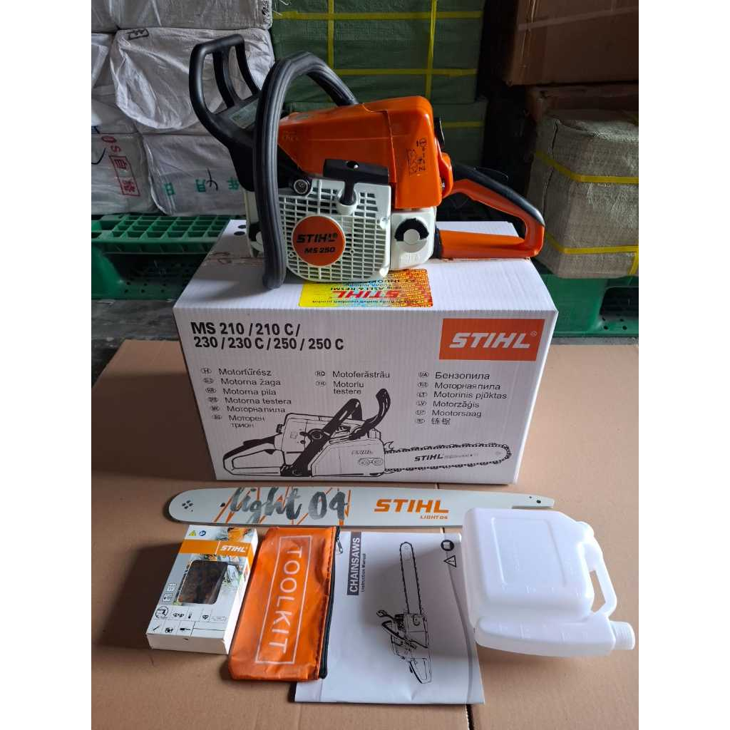 Jual Chainsaw STIHL MS 250 Komplit Siap Pakai, Bar LIGHT 04 20"/38T ...
